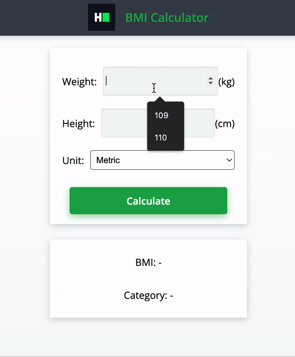 GitHub - dvnegrete/test-technical-BMI-Calculator